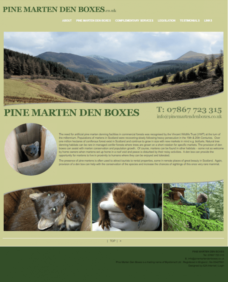 Where to buy pine marten den boxes online - PineMarten.ie